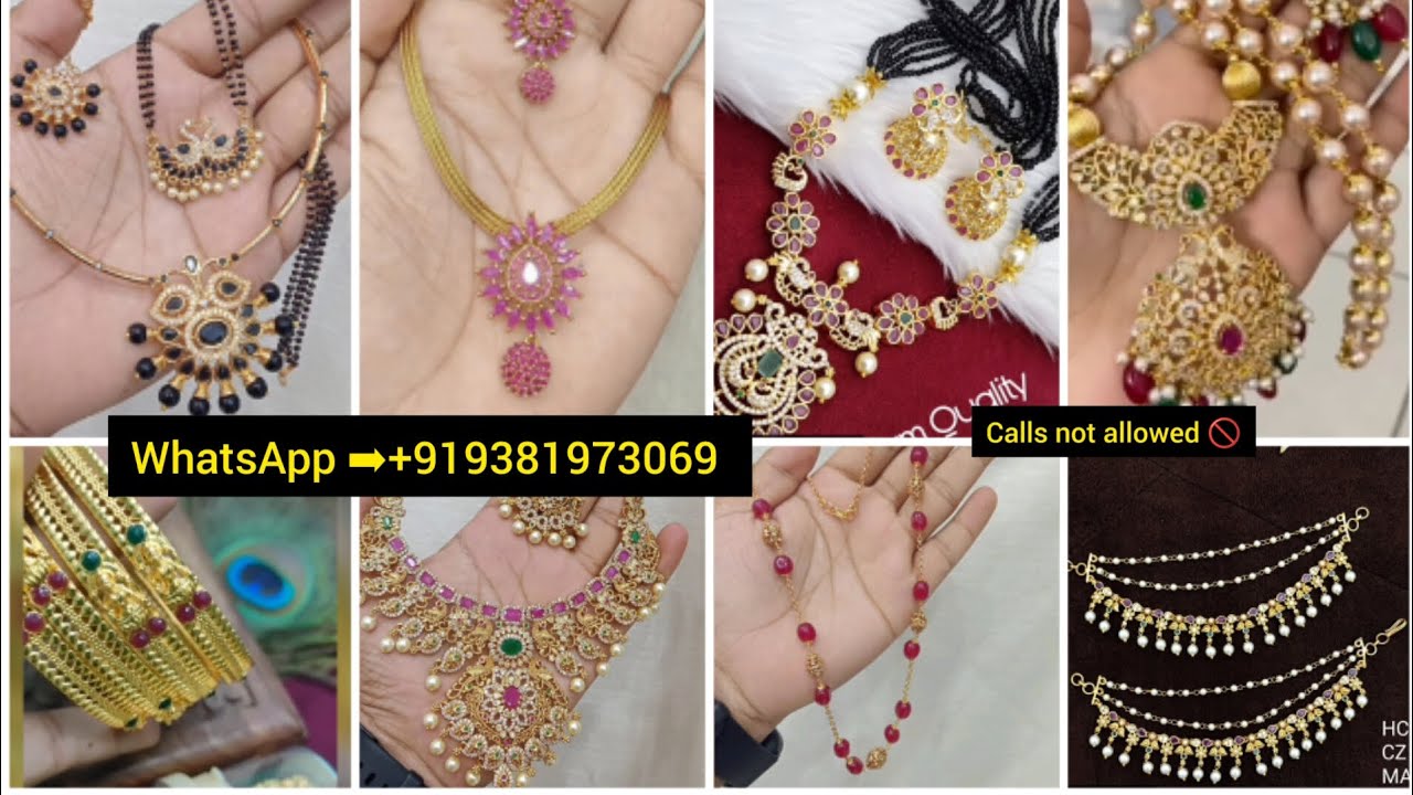 All Varieties of CZ,Matt Jewellery | WhatsApp ️+919381973069 | Join ...
