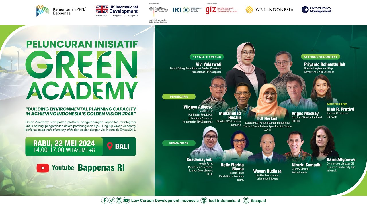 Peluncuran Inisiatif Pengembangan Green Academy - YouTube