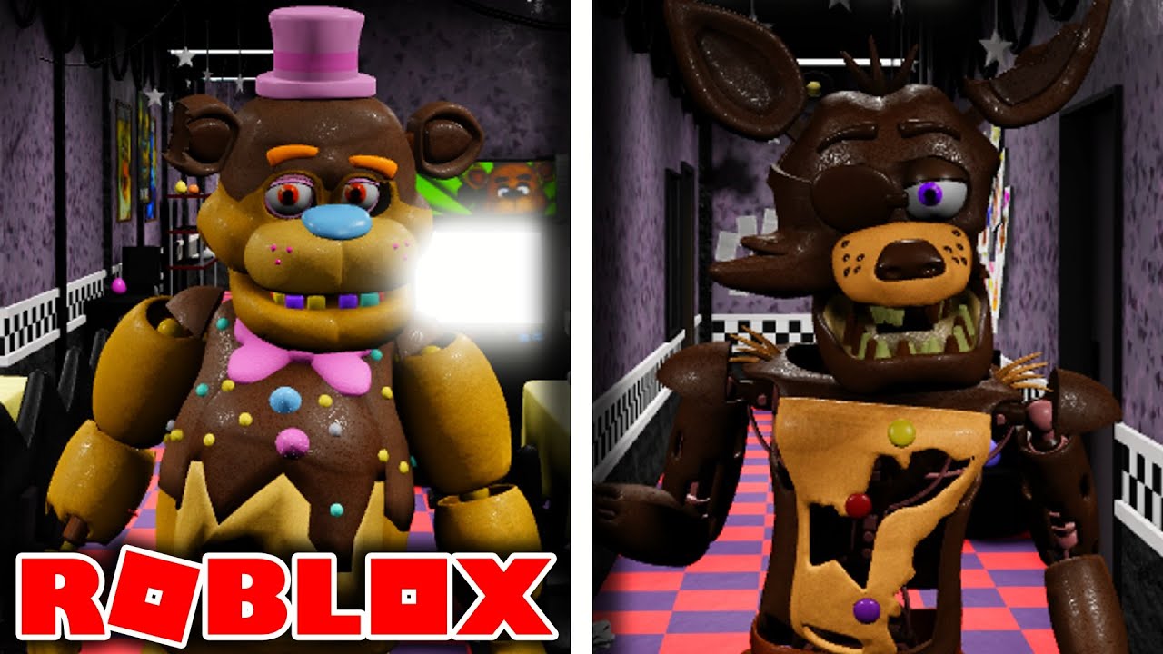 New Animatronics Chocolate Foxy and Sweet Flavor Freddy in Roblox ...