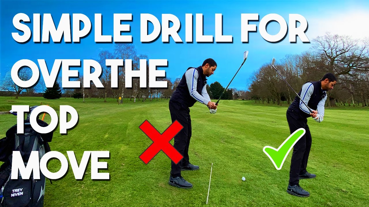 How To Fix OVER THE TOP Downswing (Simple Drill) - YouTube