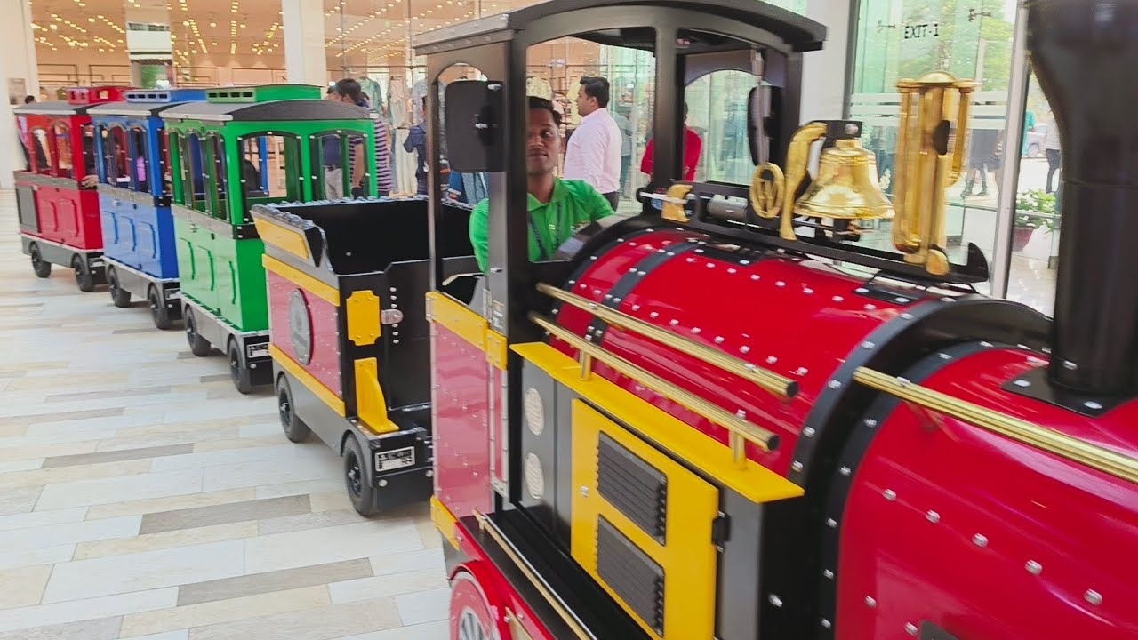super fast bullet train in Mall awesome trip - YouTube