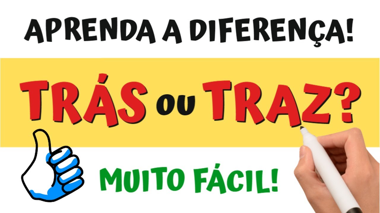 TRÁS ou TRAZ? Quando usar? Você sabe? 🤩📚 ️️ - YouTube