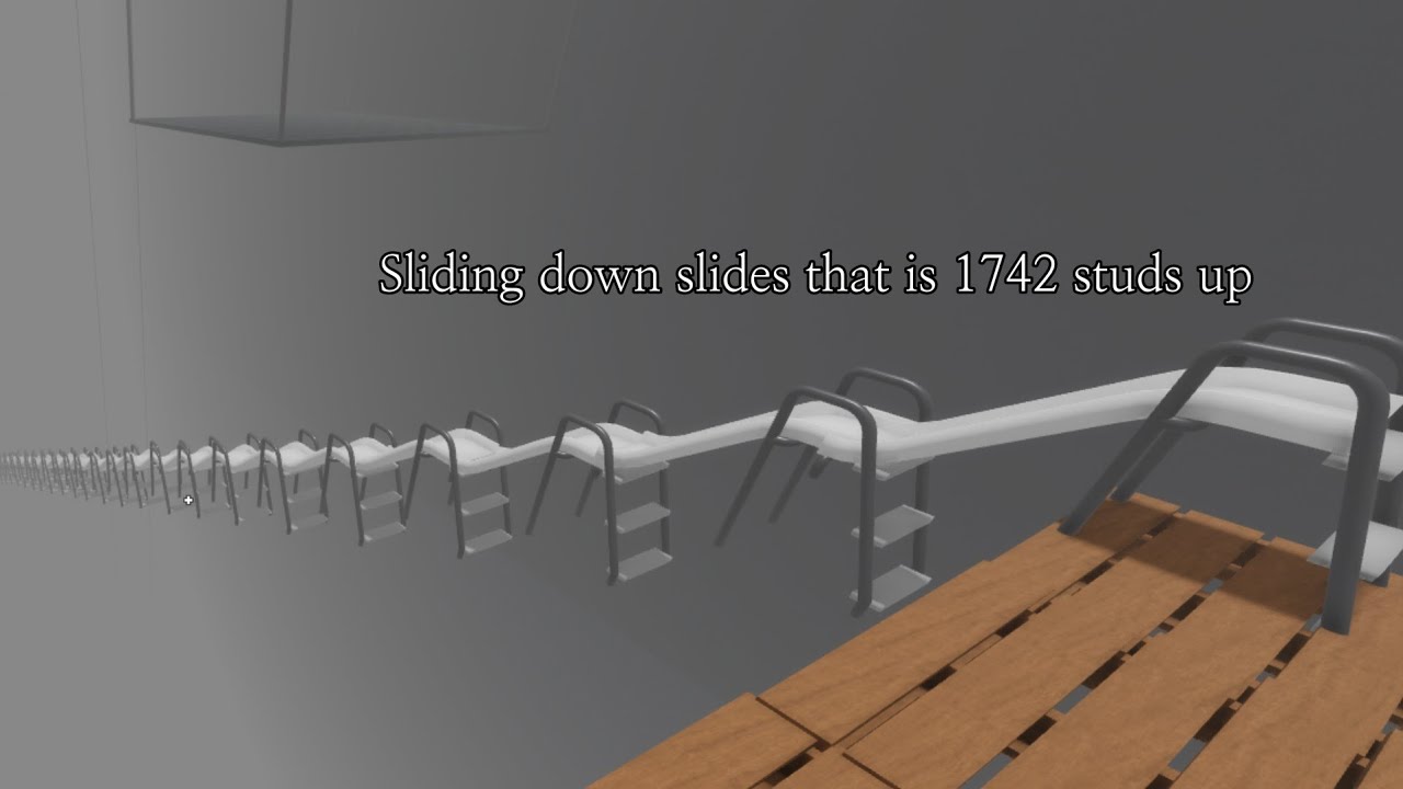 Sliding down slides that is 1742 studs up - 3008 Roblox - YouTube