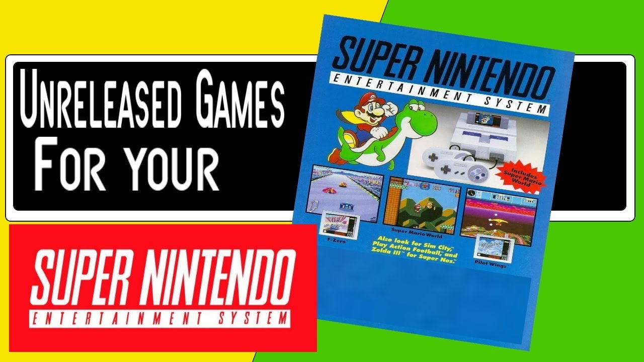 Unreleased Games for your Snes - YouTube