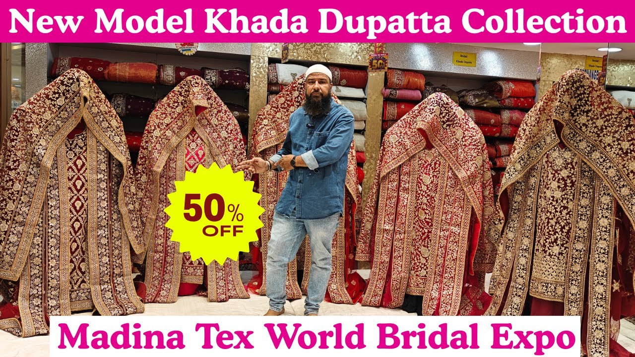 Latest Designer Bridal Khada Dupatta Collection | Crape, Net, Keva ...