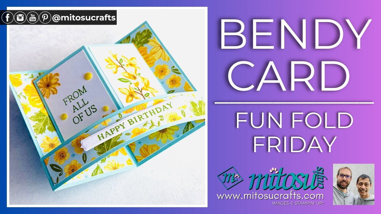 🔴 Bendy Card Fun Fold Friday LIVE - 16th May 2025 Cardmaking and ...