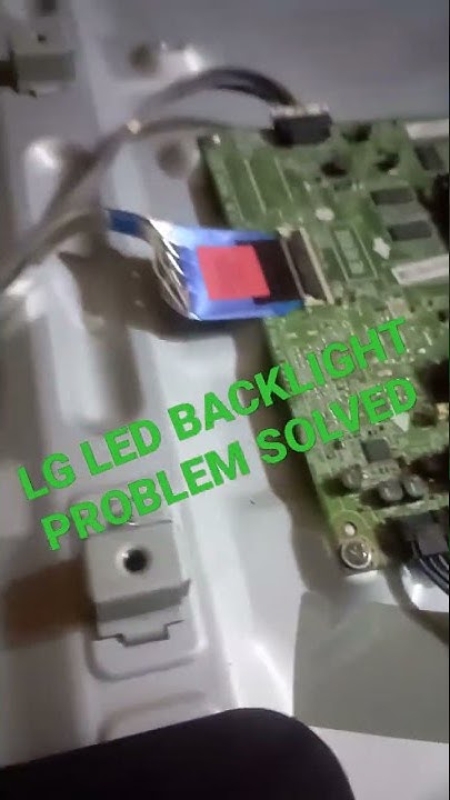 LG LED TV 43"INCH BACKLIGHT PROBLEM SOLVE IT - YouTube