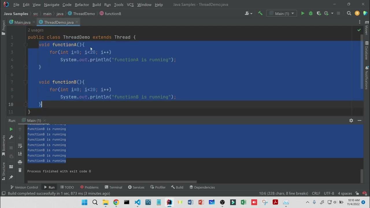 43 Thread Programming Thread Class - YouTube