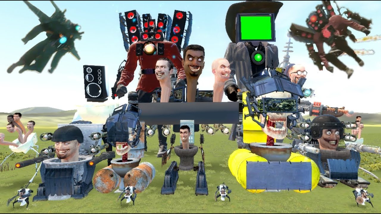 Skibidi toiletAnd TV RevolverSpeakerTIT VS Cameraman and Speakerman ...