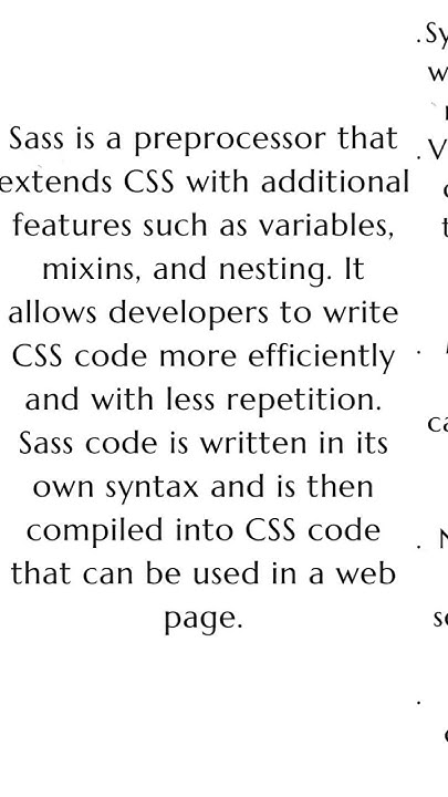 What is different between CSS and SCSS - YouTube