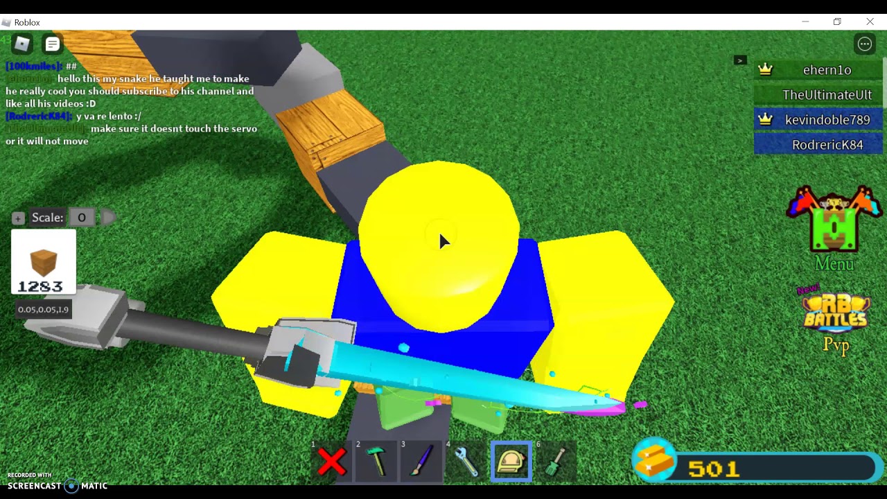 Servo staircase tutorial! (Build a Boat) - YouTube