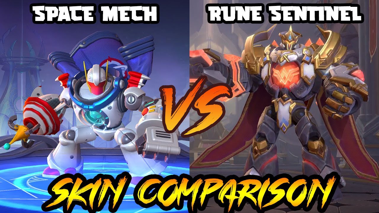 ATLAS RUNE SENTINEL MSC SKIN VS. SPACE MECH STARLIGHT SKIN - MLBB SKIN ...