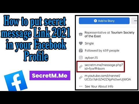 How to Put Secret Message link 2021 in your Facebook Profile (Tagalog ...