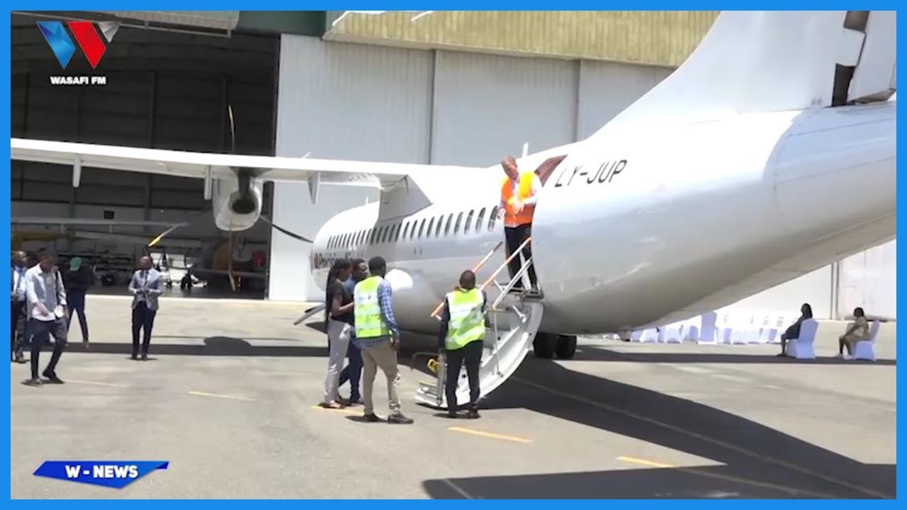 PRECISION YAPOKEA NDEGE MPYA YA ABIRIA AINA YA ATR 72-500 - YouTube