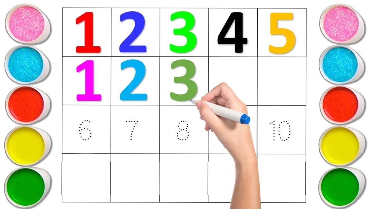 1 to 10 counting numbers // new way to learn counting for your child ...