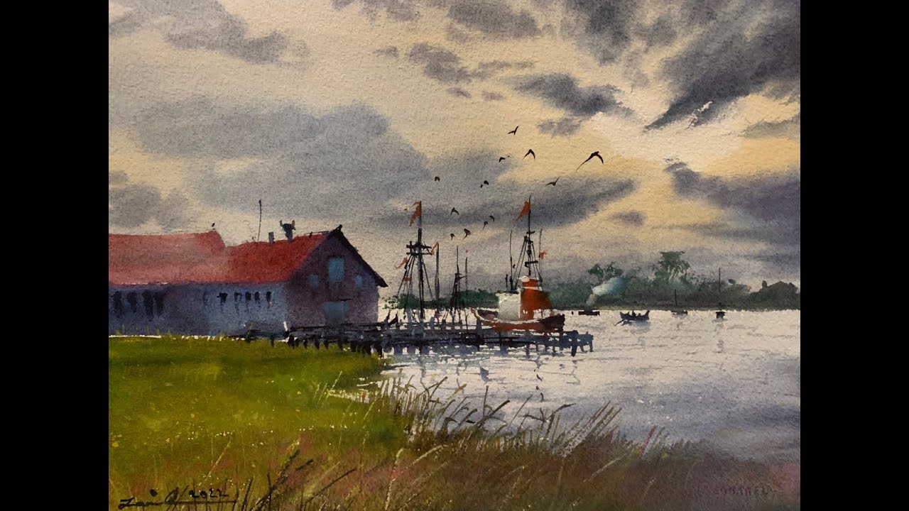 Sunset time in Steveston Harbour - YouTube