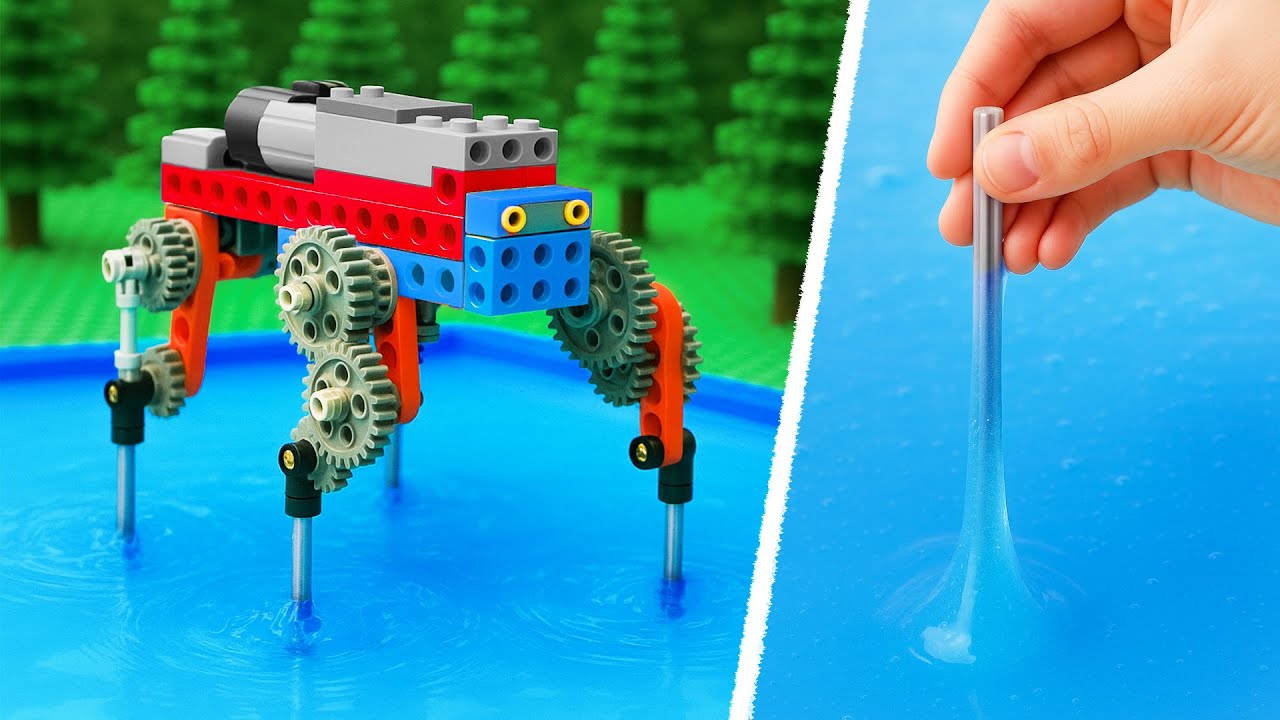 Making LEGO Walker Through Slime | FM Lego Technic - YouTube