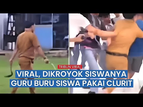 Viral, Guru SMK yang Dikeroyok Viral Kejar Siswa Pakai Celurit hingga Lapor Diknas