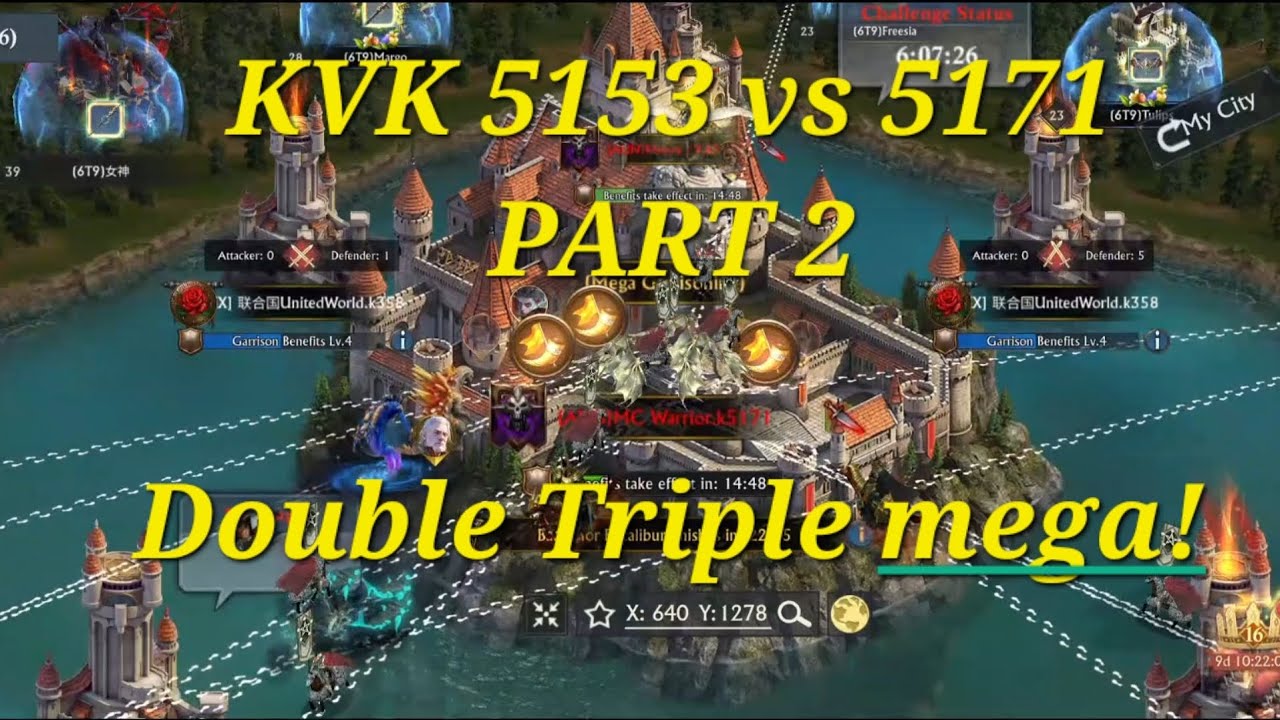 King of Avalon KVK 5153 vs 5171 Intense fight | Joker Team vs MC Warrior Team PART 2/2 - YouTube