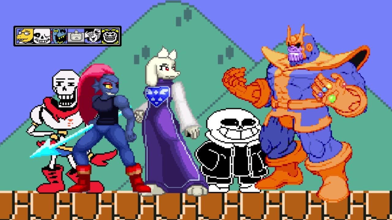 UNDERPANTS SANS, PAPYRUS, TORIEL & UNDYNE VS THANOS | BEST OF 3 | FUNNY ...