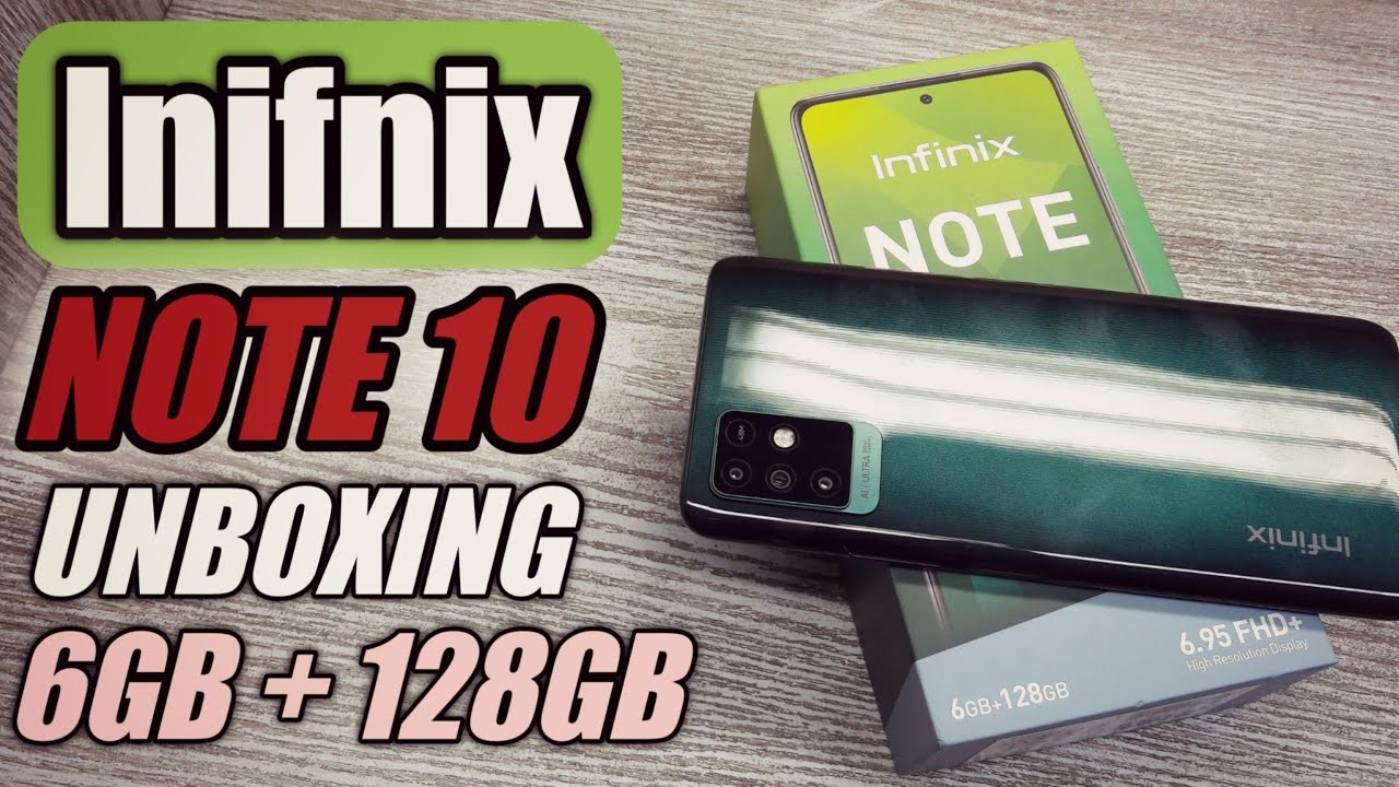 Infinix Note 10 Green Colour Unboxing - YouTube