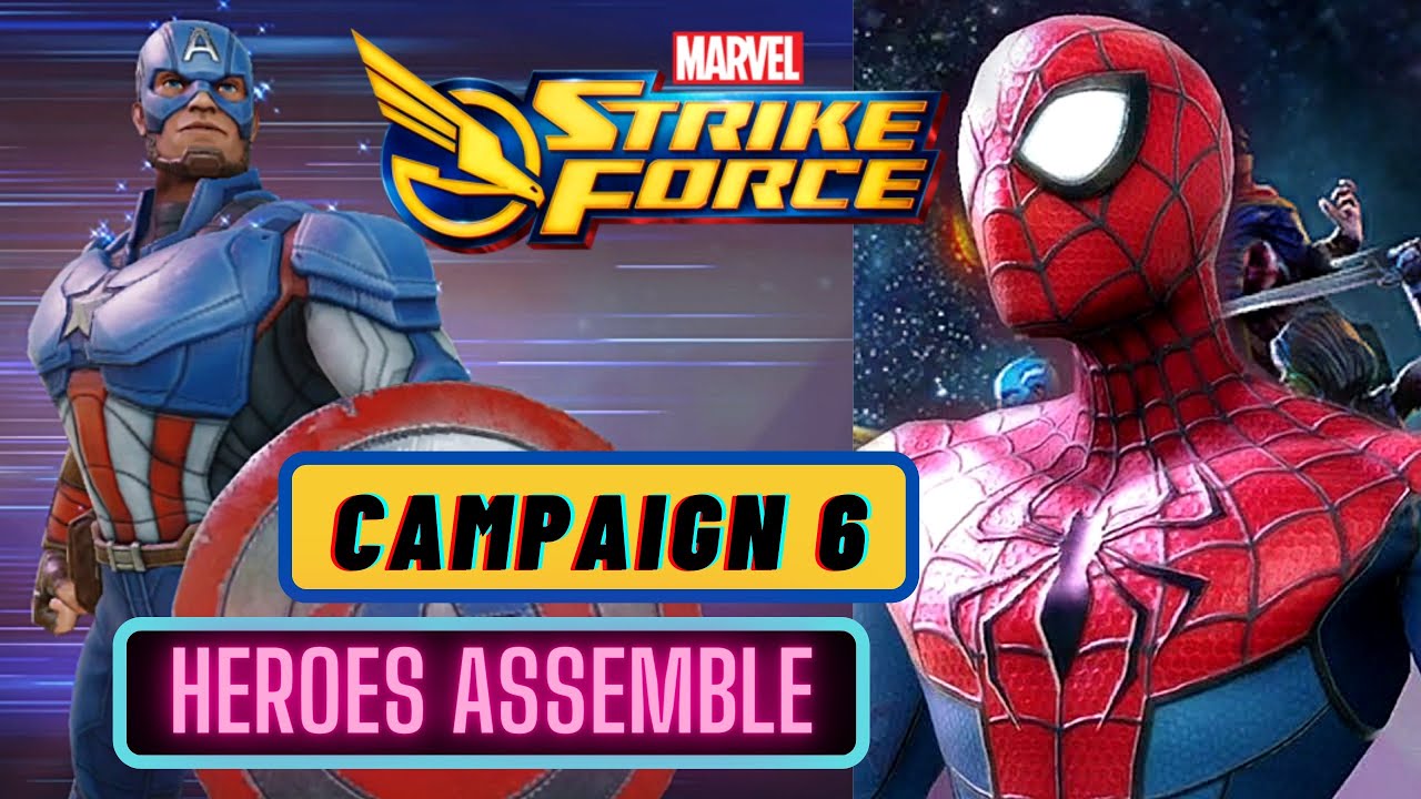 Marvel Strike force heroes assemble campaign 6, Android Gameplay ...