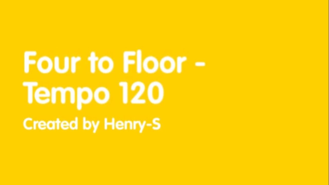 Four to the Floor Drumbeat - Tempo 120 BPM - YouTube