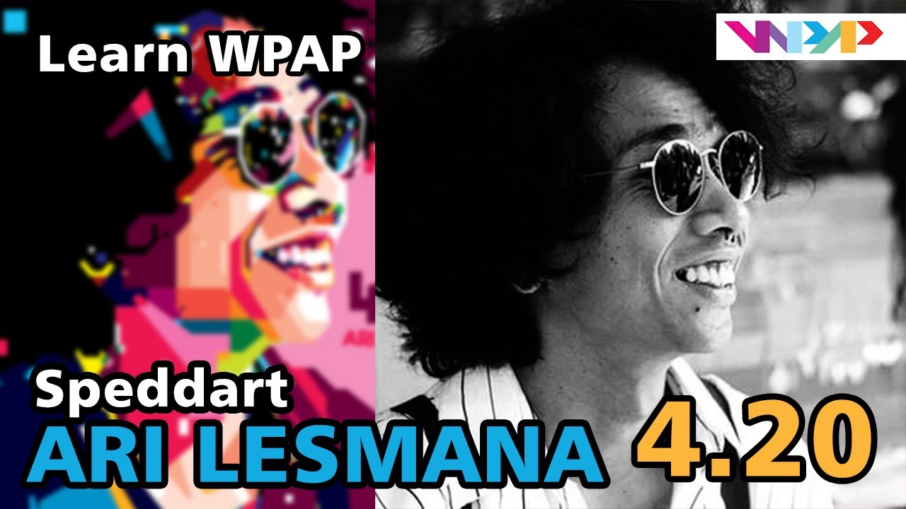 Speed art WPAP | ARI LESMANA | adobe illustrator CC (Music by FOURTWNTY ...