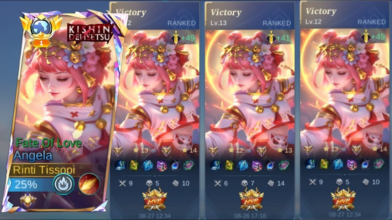 TUTORIAL HOW TO PLAY ANGELA BEST BUILD EMBLEM AND ROTATION 2024!! - YouTube