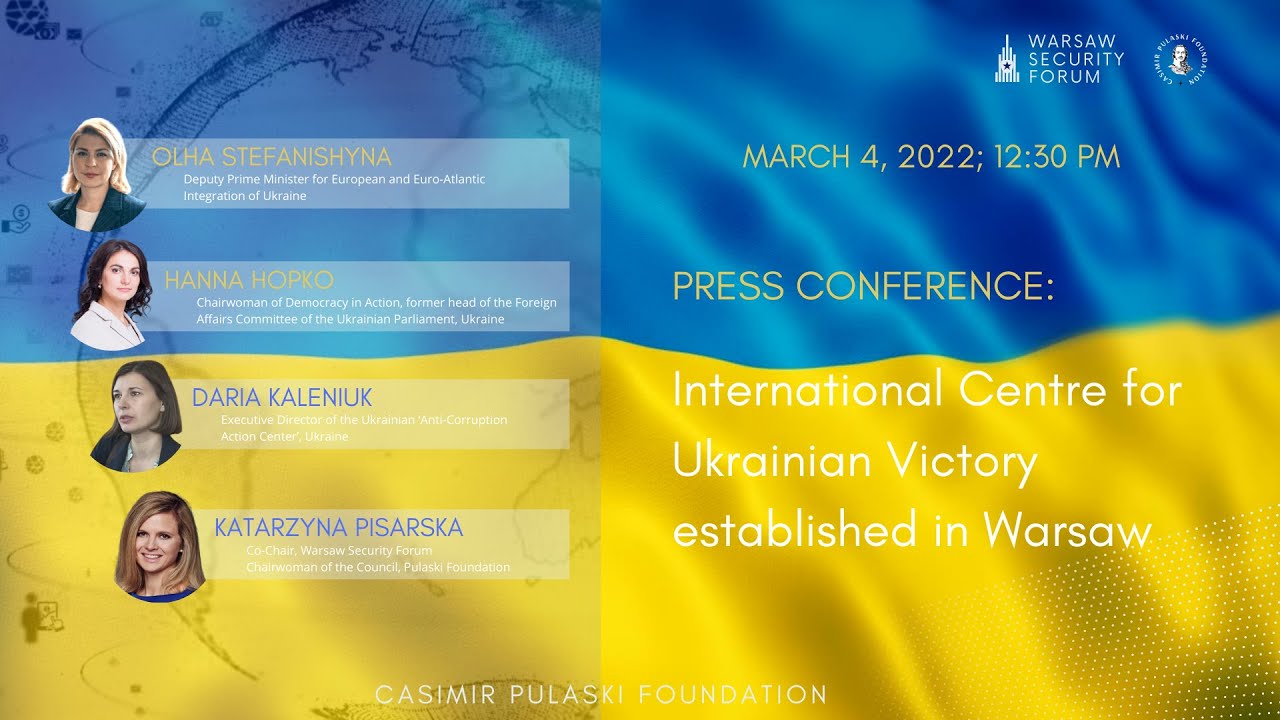 Press Conference: International Centre for Ukrainian Victory ...