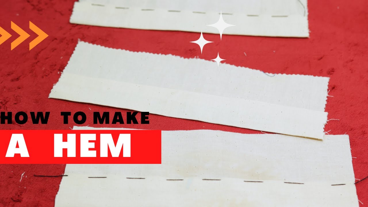 How To Make A Hem . - YouTube