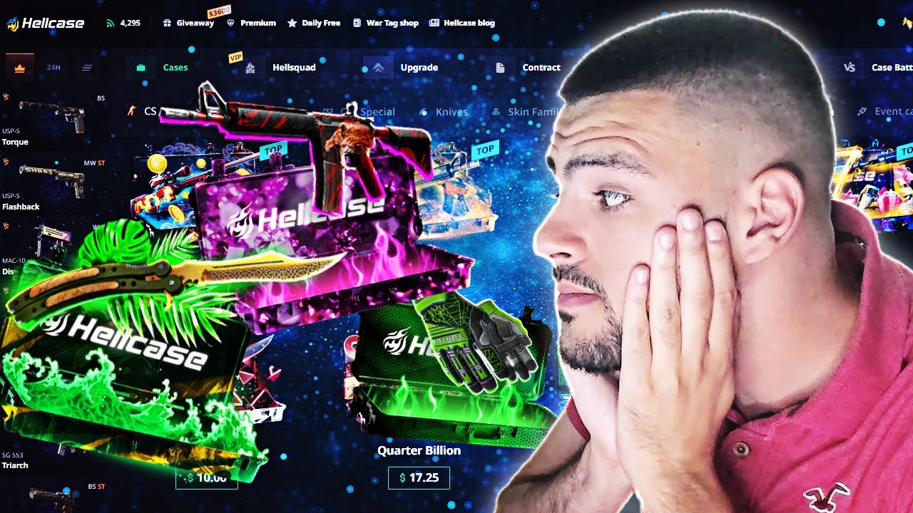 USING A STRATEGY ON UPGRADE ON HELLCASE (HELLCASE PROMO CODE) - YouTube