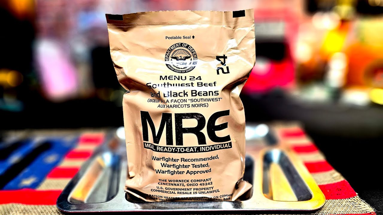 2020 MRE l Menu 24 l Southwest beef and black beans - YouTube