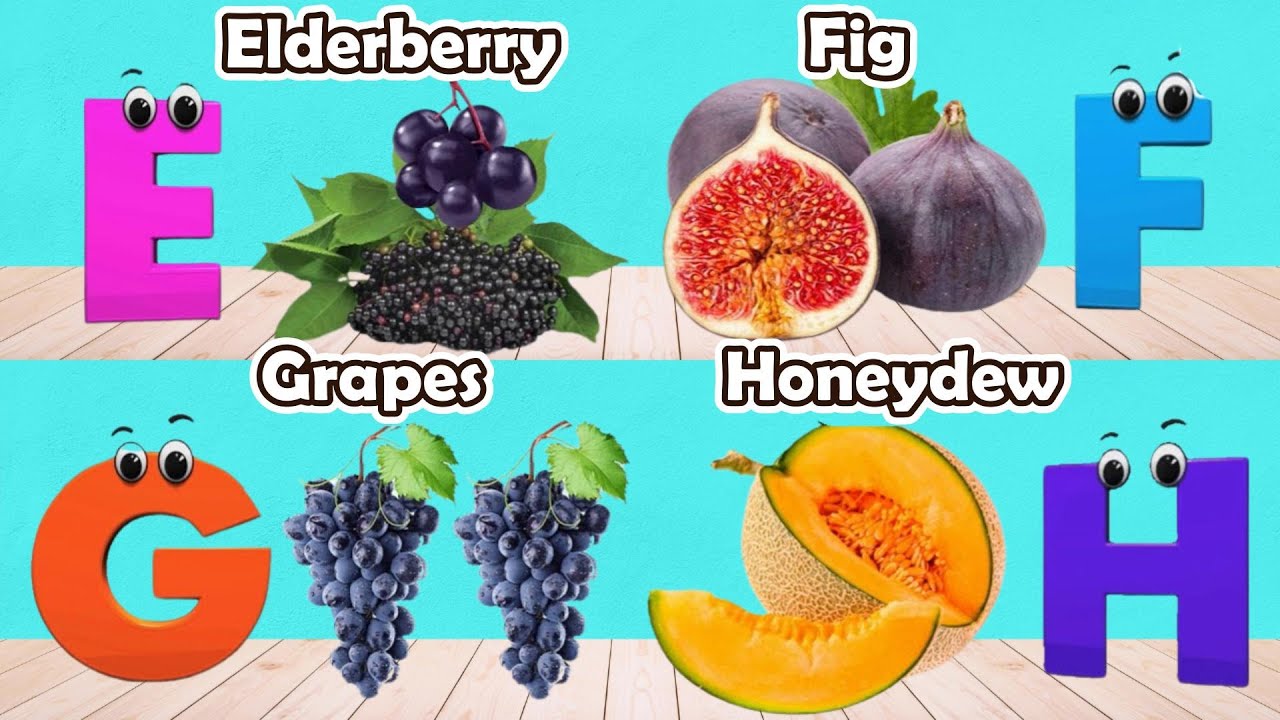 Fruits Alphabet song for Children | Fruit ABC Song | Phonics for Kids ...
