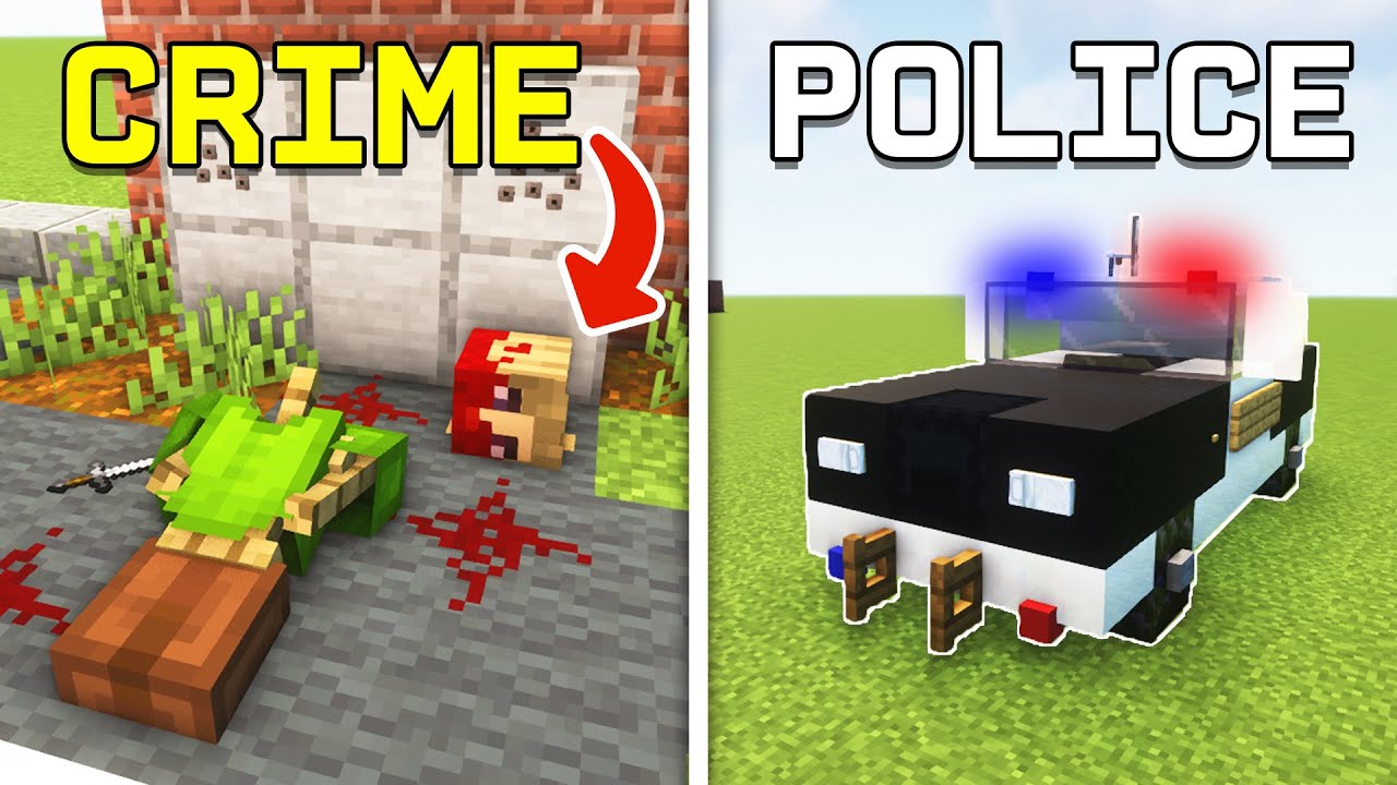 Minecraft: 10+ Police Build Hacks & Ideas! - YouTube