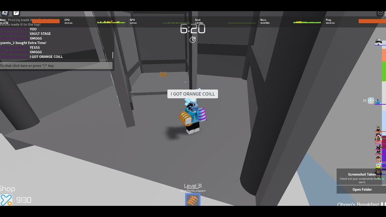GETTING THE ORANGE JUMP COIL IN TOWER OF HELL! I Roblox Tower Of Hell ...