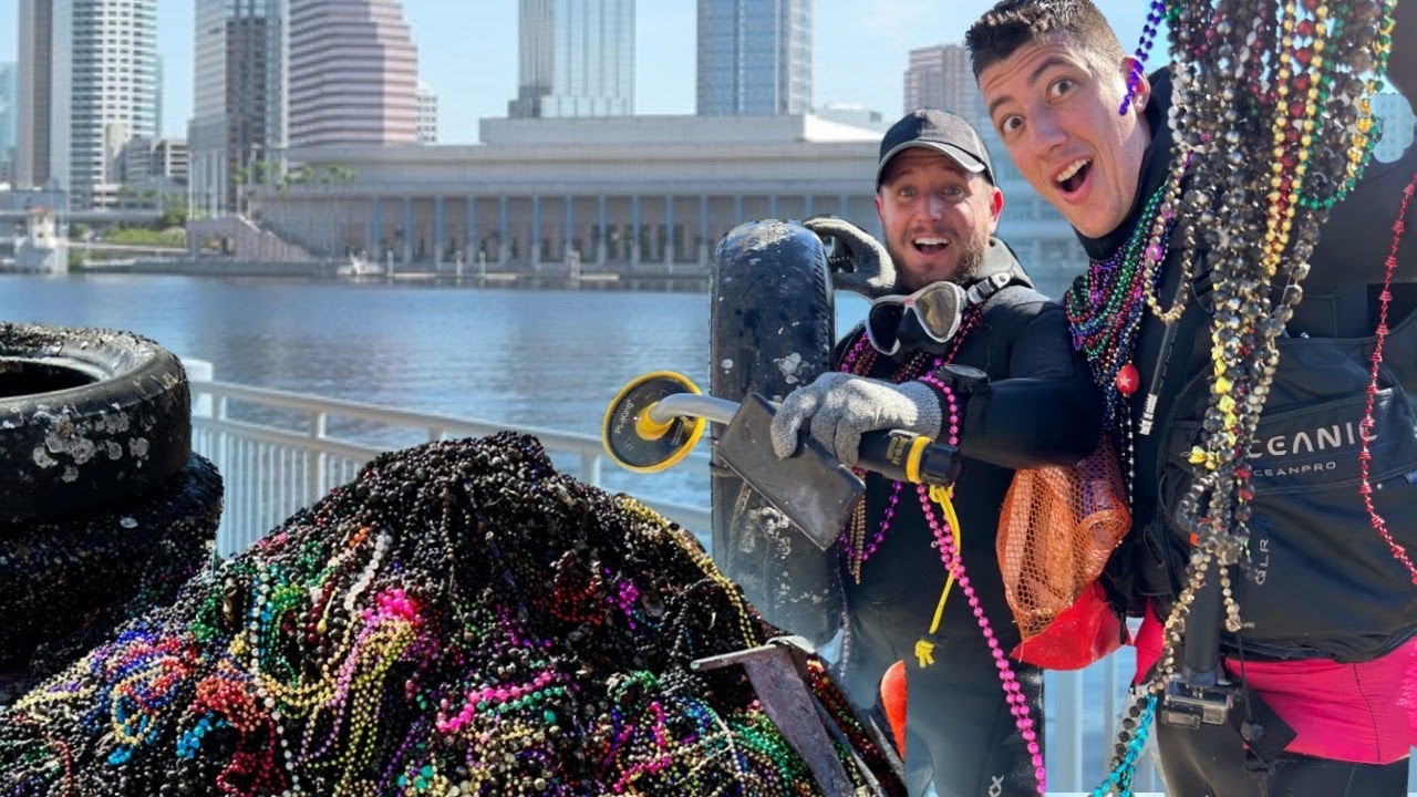 Found thousands of toxic beads SCUBA diving after the Gasparilla Parade ...