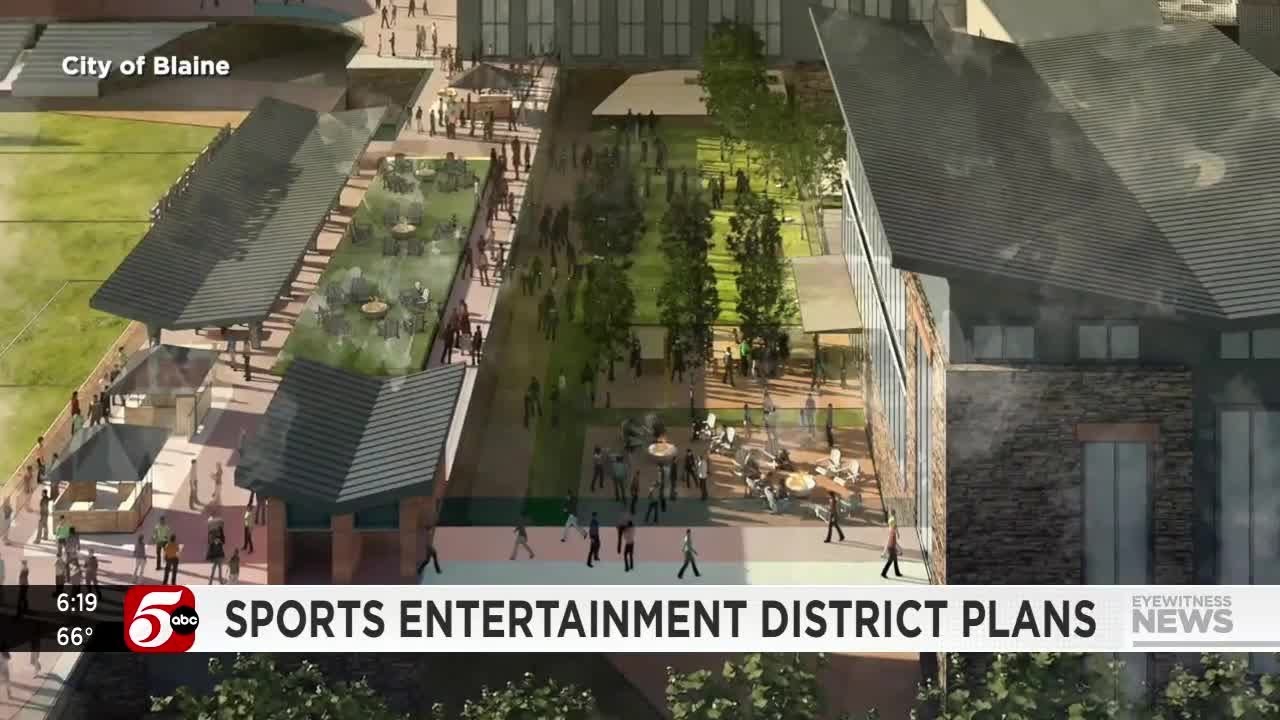 Plans unveiled for sports entertainment district in Blaine - YouTube