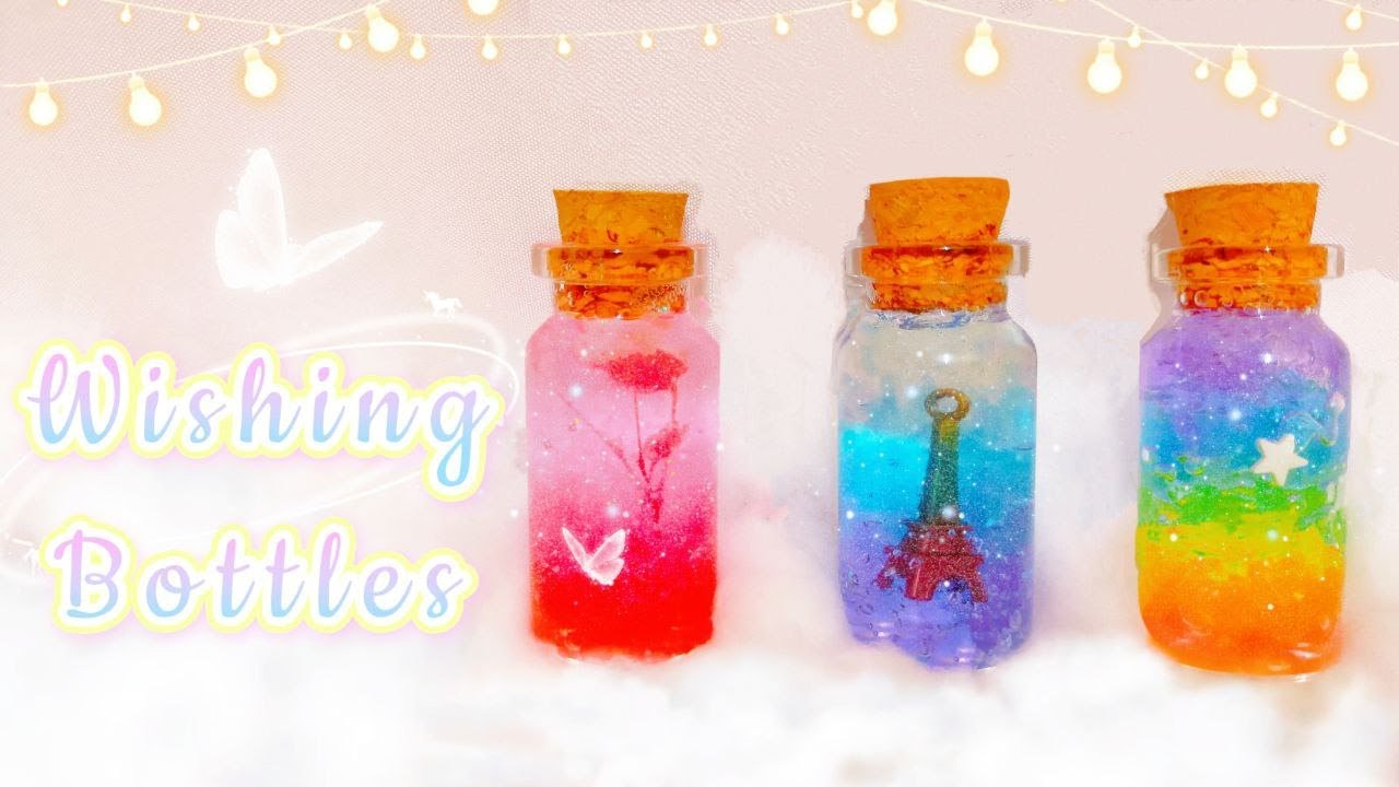 DIY Wishing Bottles | Easy miniature bottle idea with water beads ...