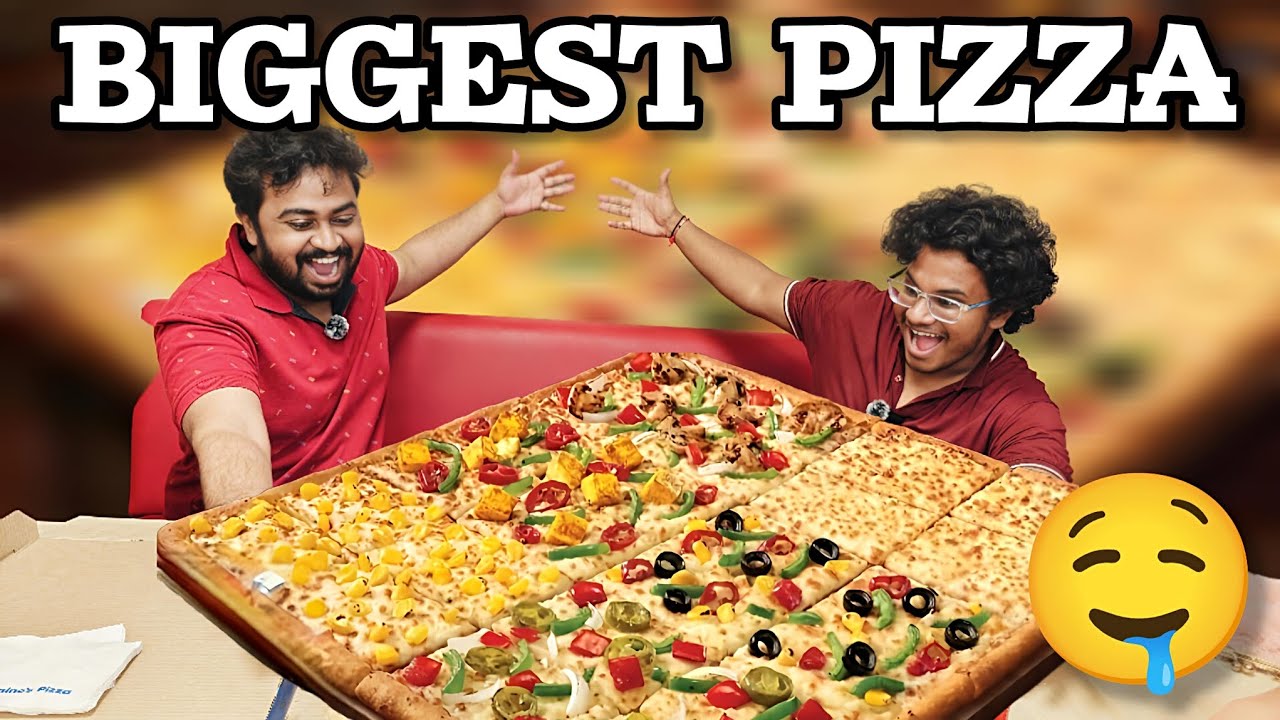 This Pizza Is INSANE!! Biggest PIZZA experience - YouTube