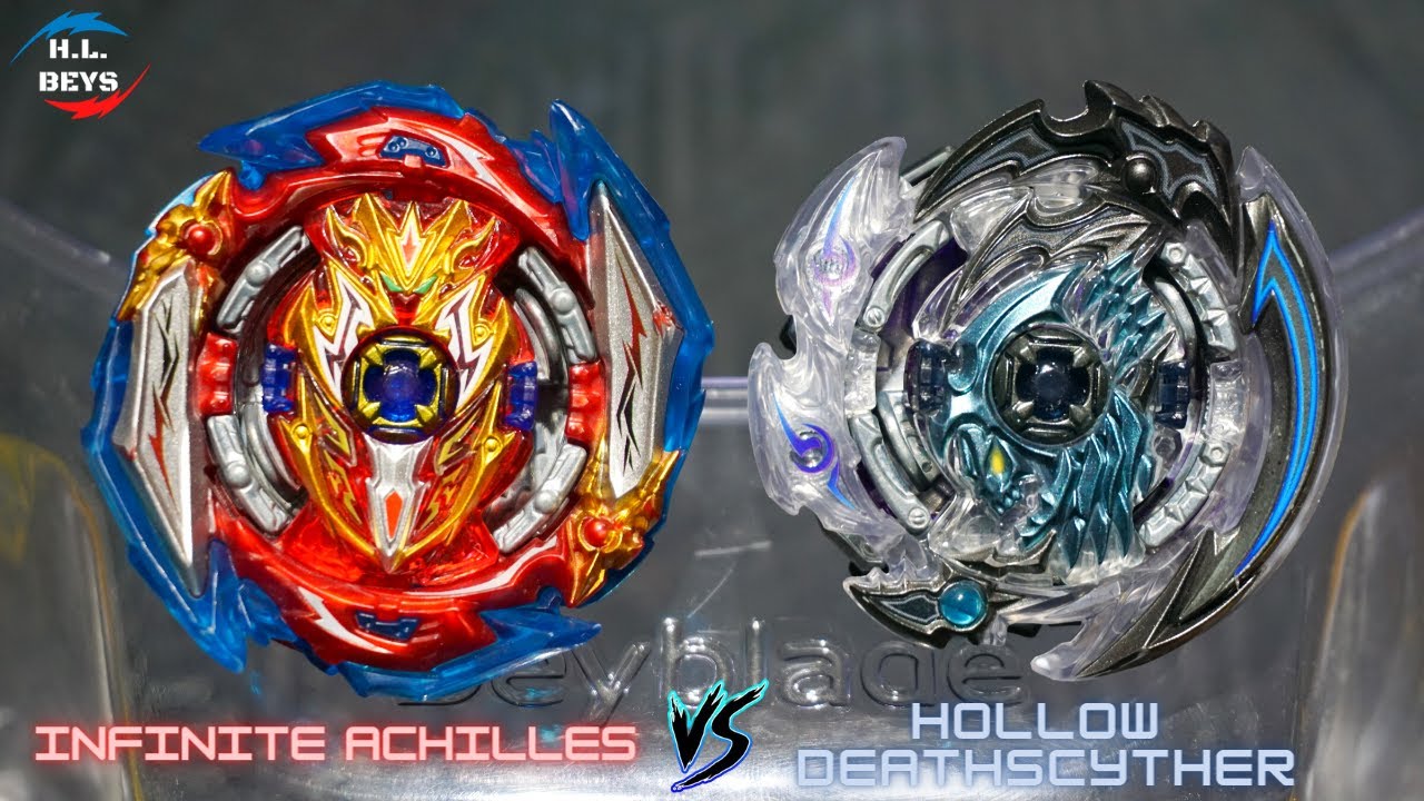 INFINITE ACHILLES vs HOLLOW DEATHSCYTHER | Aiga vs Daigo | Beyblade ...