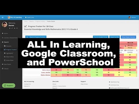 ALL In Learning, Google Classroom, and PowerSchool - YouTube