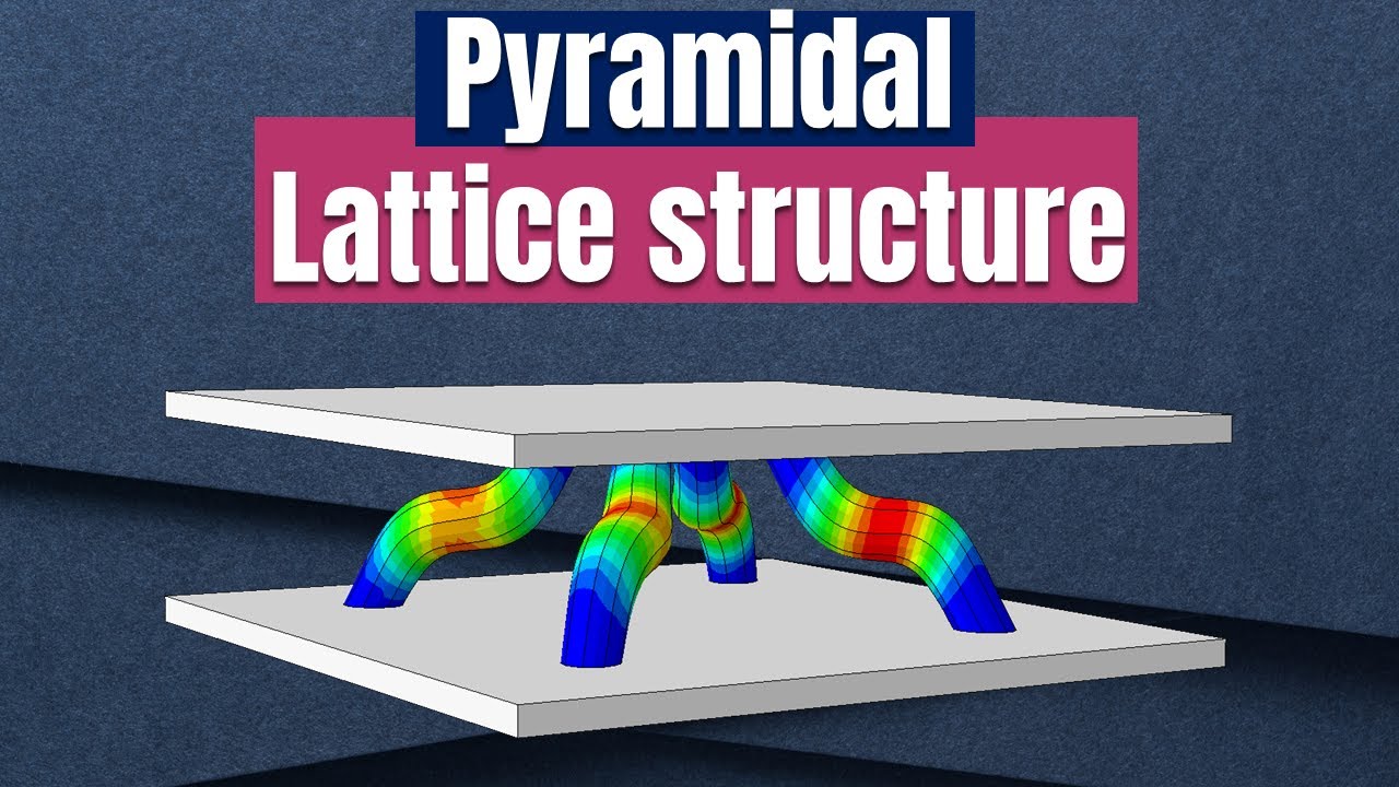 RVE modelling of pyramidal lattice structures in #Abaqus - YouTube