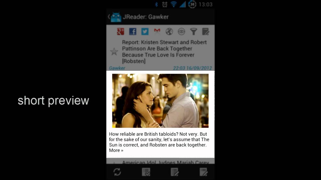 JReader: best Google Reader app for Android - YouTube