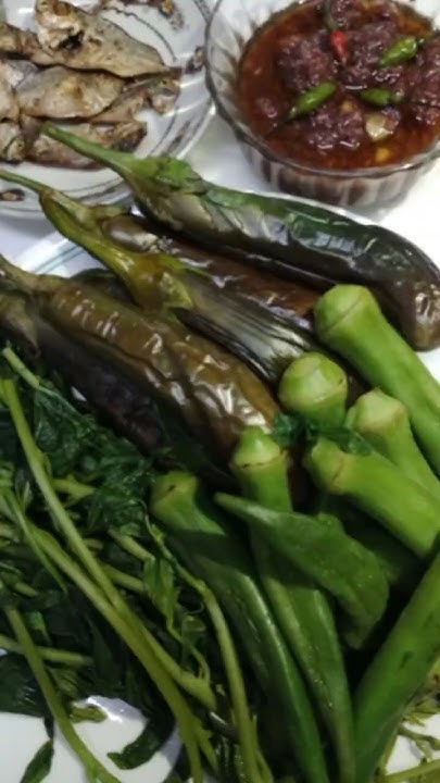Nilagang Talong, Okra at Talbos ng Kamote - YouTube
