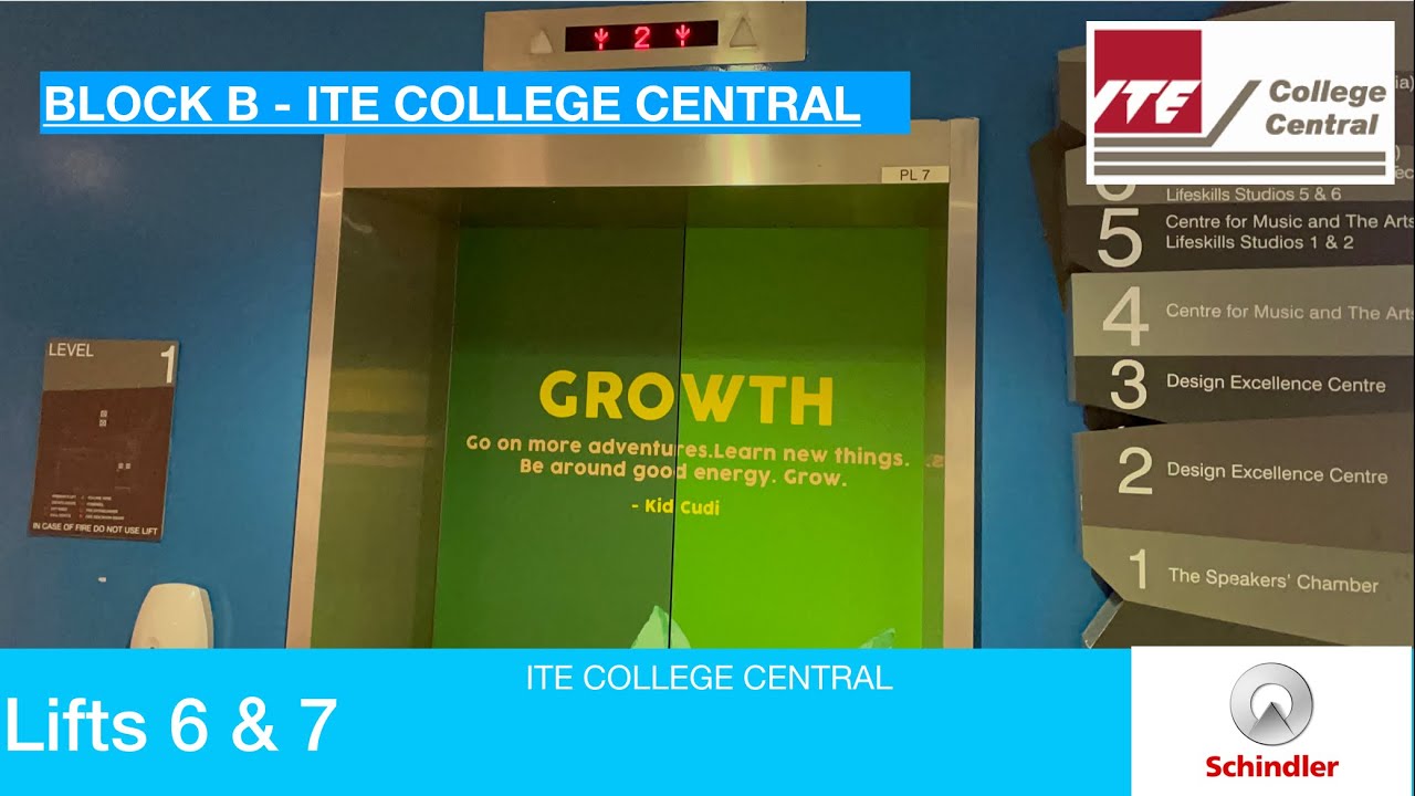 ITE College Central (Block B) || Schindler Elevator (Lifts 6 & 7) - YouTube