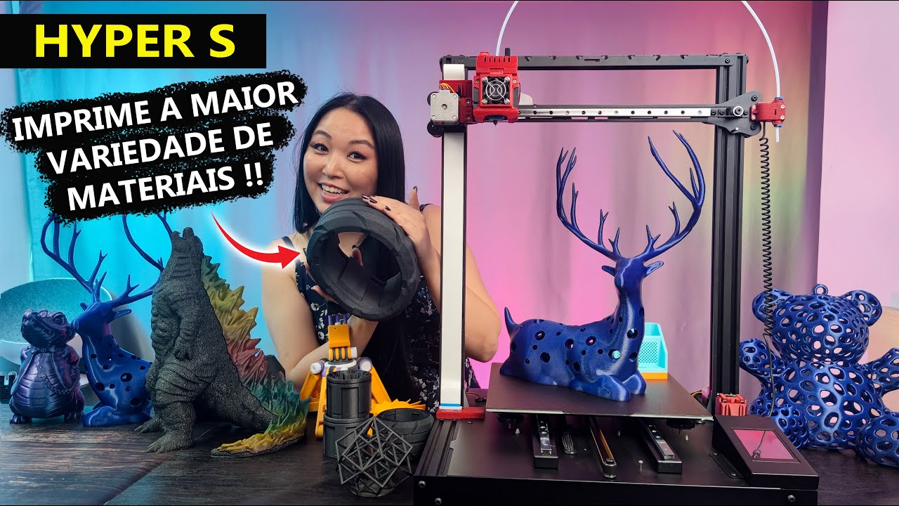 HYPER S 3d PRINTER imprime a maior quantidade de materiais no mercado ...