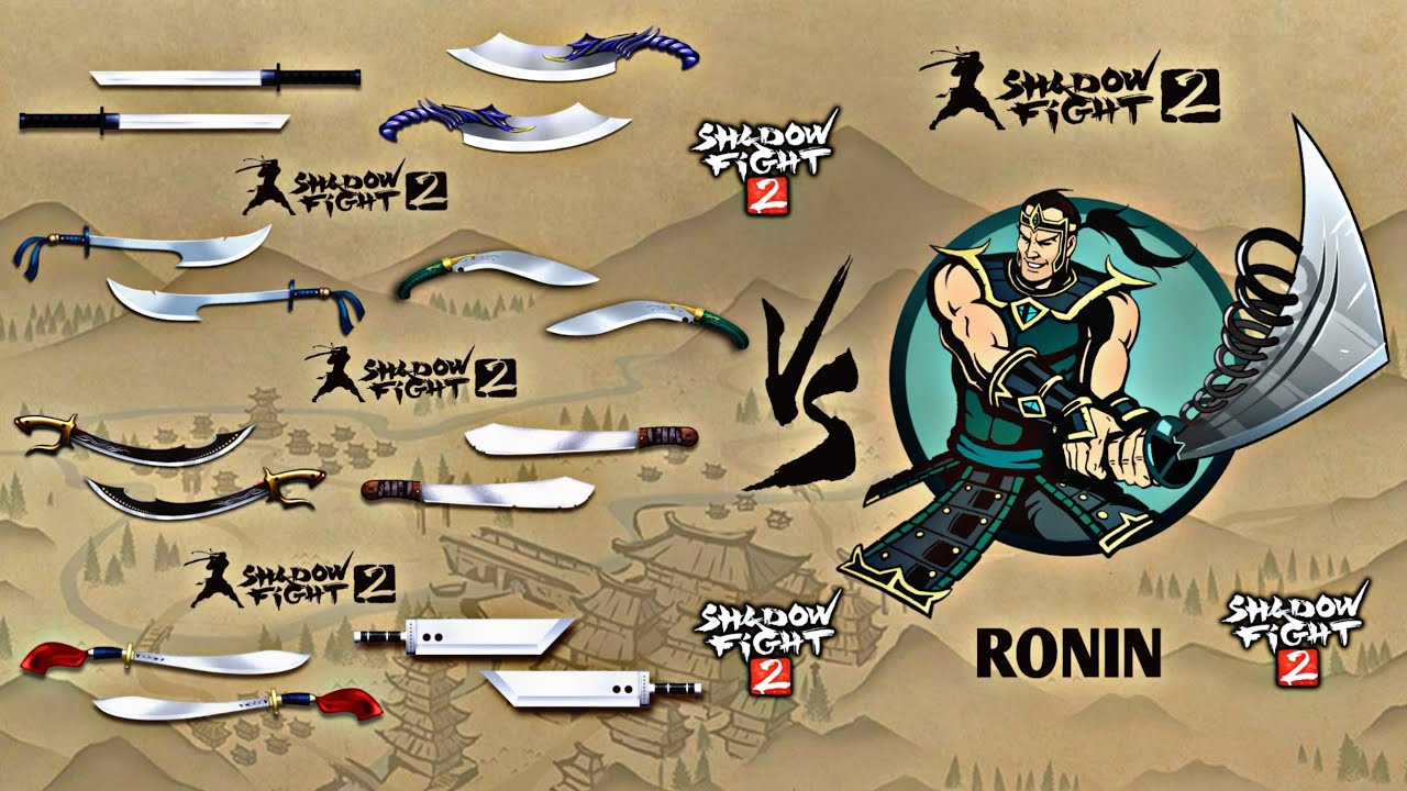 Shadow Fight 2 | All Swords vs Ronin - YouTube