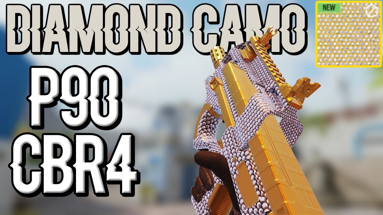 UNLOCKING DIAMOND CAMO FOR THE CBR4/P90 SMG GAMEPLAY in CALL OF DUTY ...