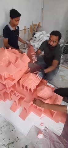 Thermocol Art, Shree Ram mandir. At Rajkot, mo 9724282606 - YouTube